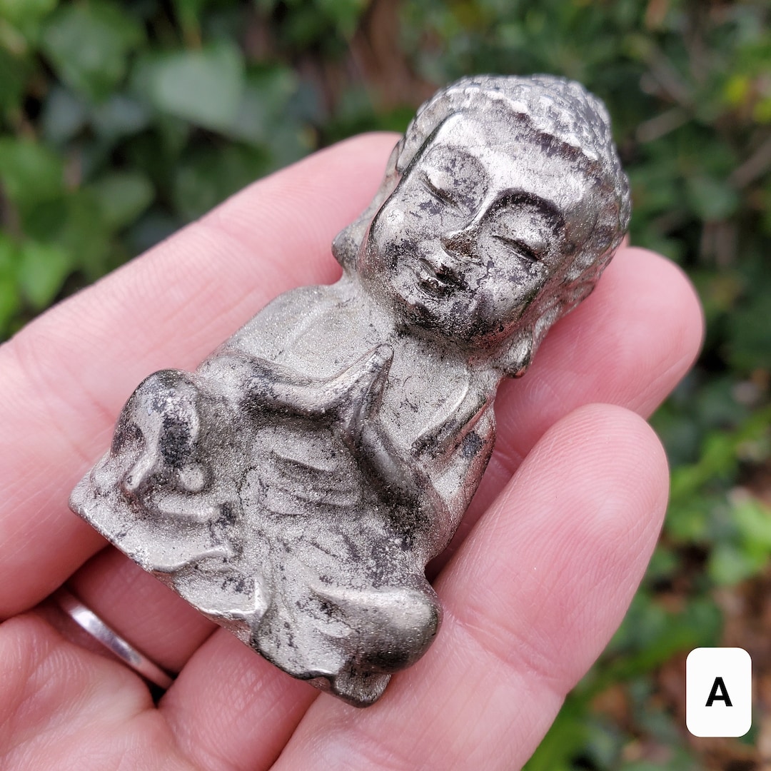 Pyrite Buddha Blocks Negativity, Boost Personal Power 2.3 Pyrite ...
