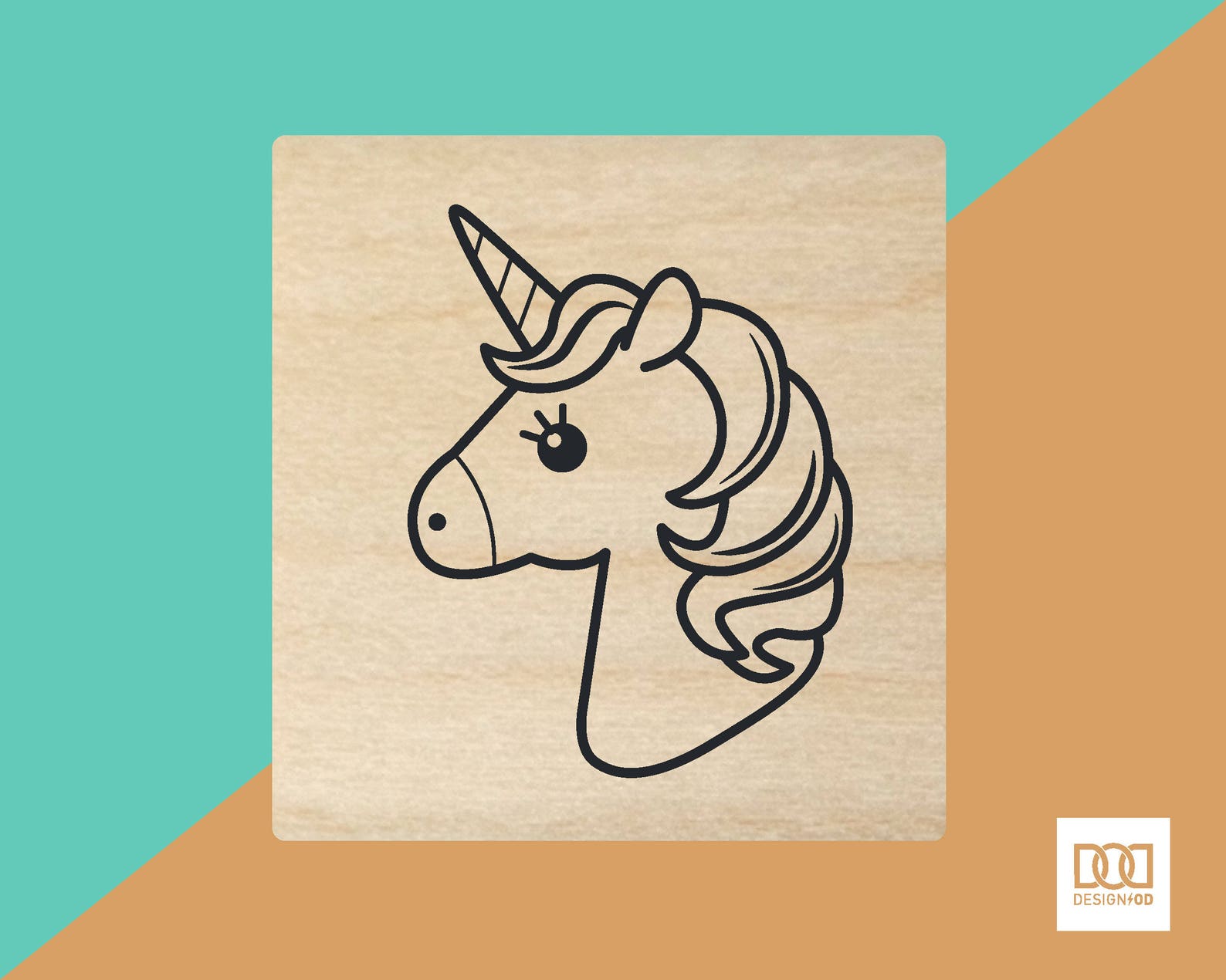 Unicorn 3cm Rubber Stamp DODRS0080 - Etsy