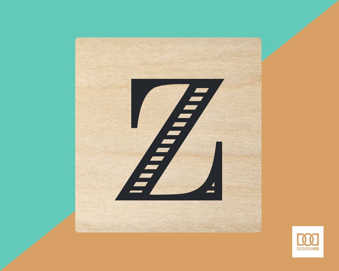 Modern Alphabet-z - 3cm Rubber Stamp (DODRS0180) - Etsy
