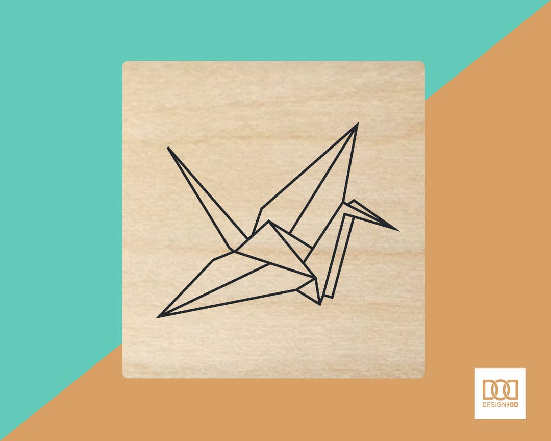 Paper Crane - 3cm Rubber Stamp (DODRS0109) - Etsy