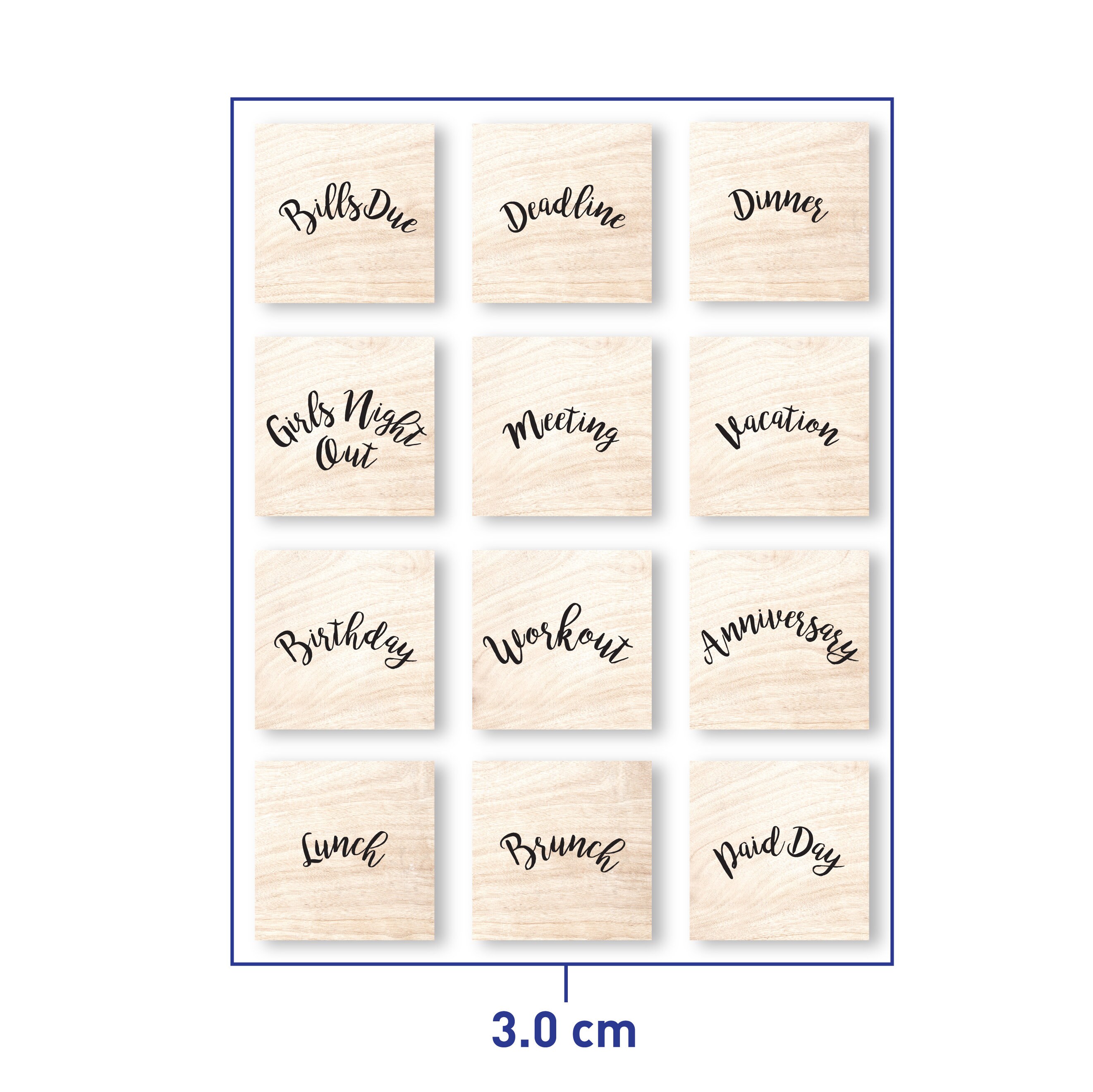 Planner_organizer Rubber Stamp Combo Set DODRSCOM0004 - Etsy