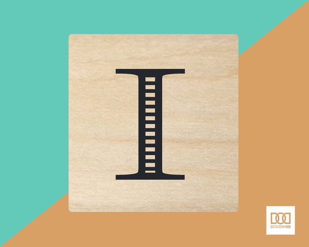 Modern Alphabet-i - 3cm Rubber Stamp (DODRS0163) - Etsy