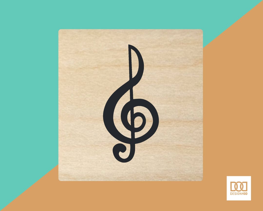 Treble Clef - 1.5cm Rubber Stamp (DODRS0203) - Etsy