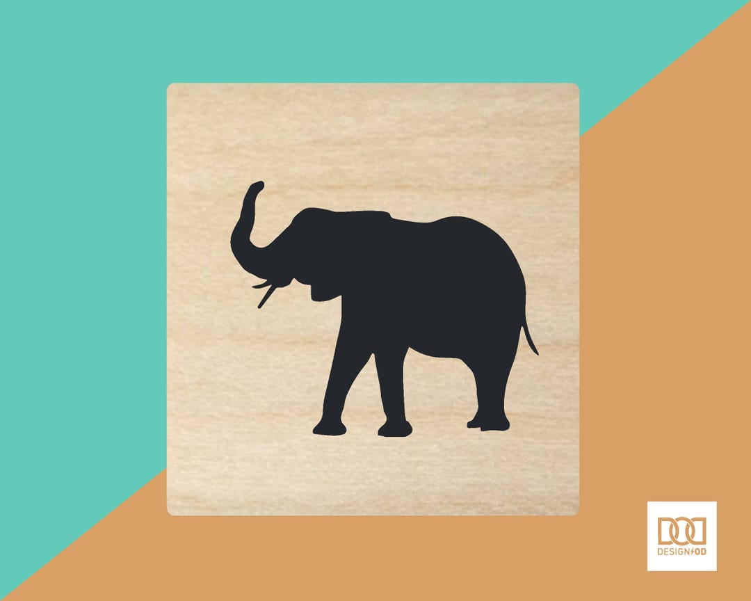 Elephant - 1.5cm Rubber Stamp (DODRS0221) - Etsy