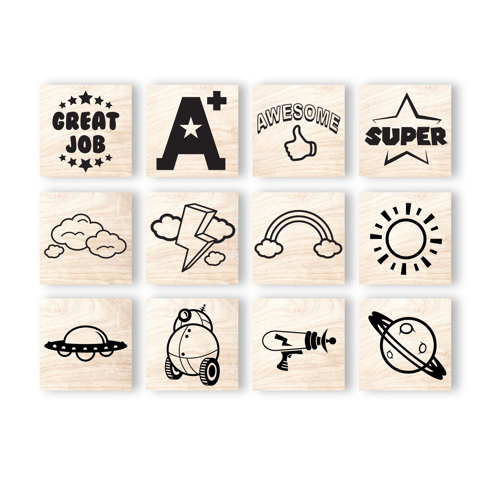 For Kids Rubber Stamp Combo Set DODRSCOM0008 - Etsy