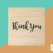 Thank You Script - 3cm Rubber Stamp (DODRS0117) - Etsy