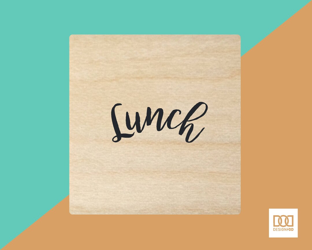 Lunch - 3cm Rubber Stamp (DODRS0148) - Etsy