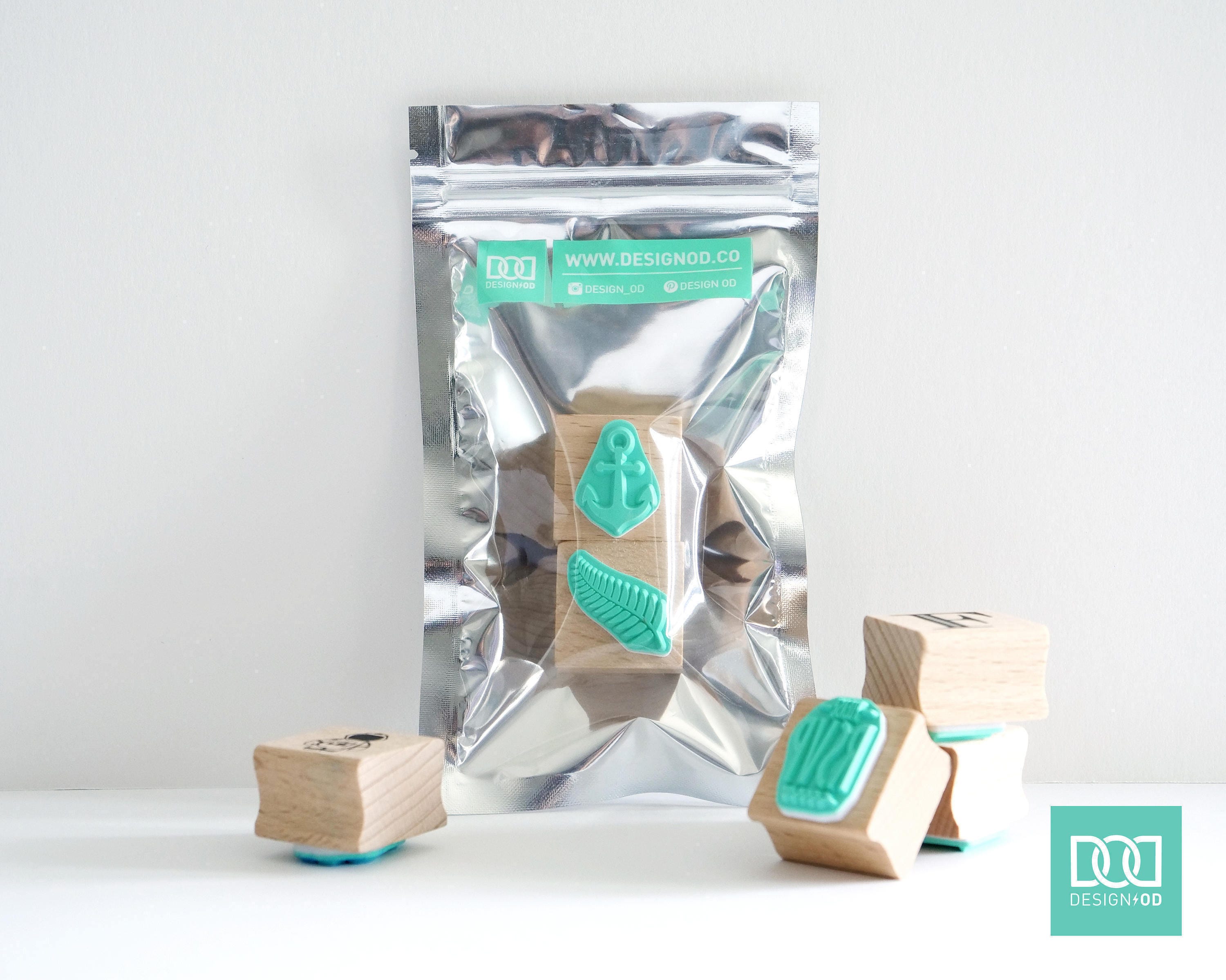 Modern Alphabet-d 3cm Rubber Stamp DODRS0158 | Etsy