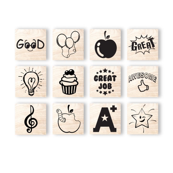 School_education Rubber Stamp Combo Set DODRSCOM0017 - Etsy