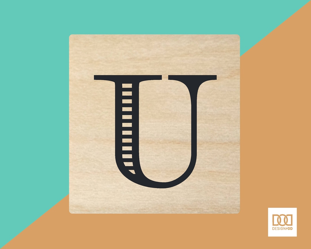 Modern Alphabet-u - 3cm Rubber Stamp (DODRS0175) - Etsy