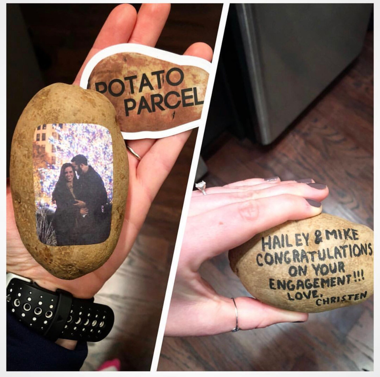 Potato Postcard Your Custom Image/message on a Potato - Etsy