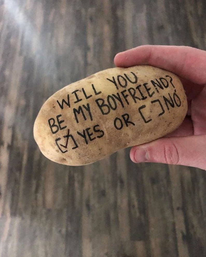 Potato Parcel Send a Message on a Potato Funny Greeting Card ...