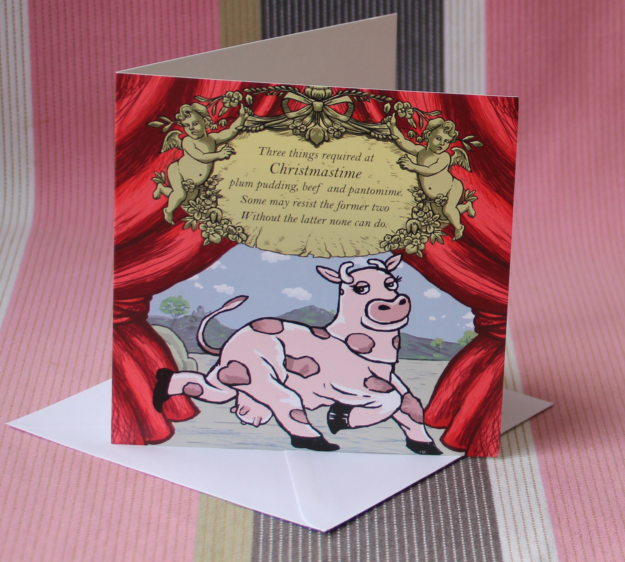 Christmas Pantomime-a Blank Greetings Card From Our Original ...