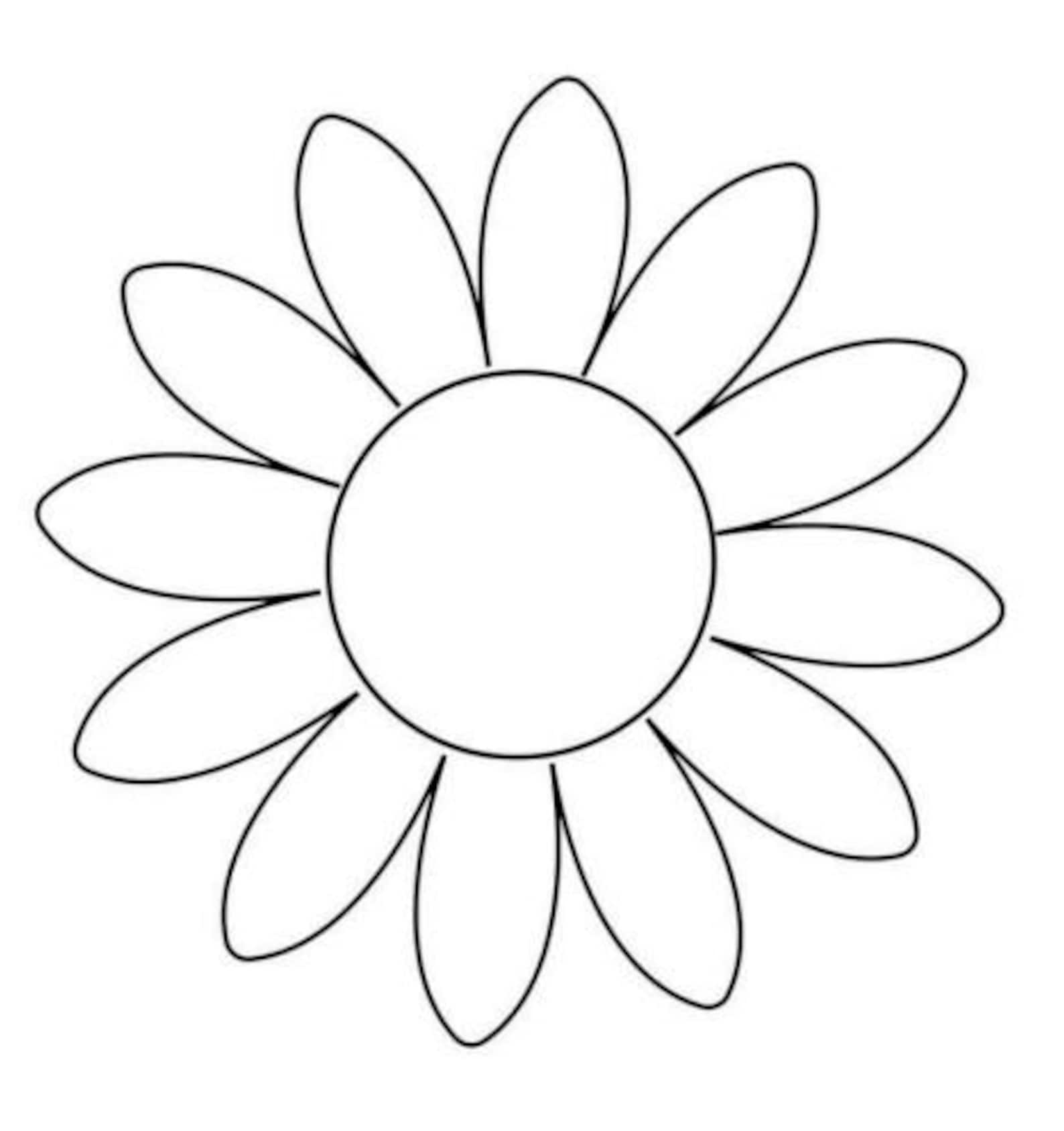Downloadable Kids Coloring Pages - Flower Theme - Etsy UK