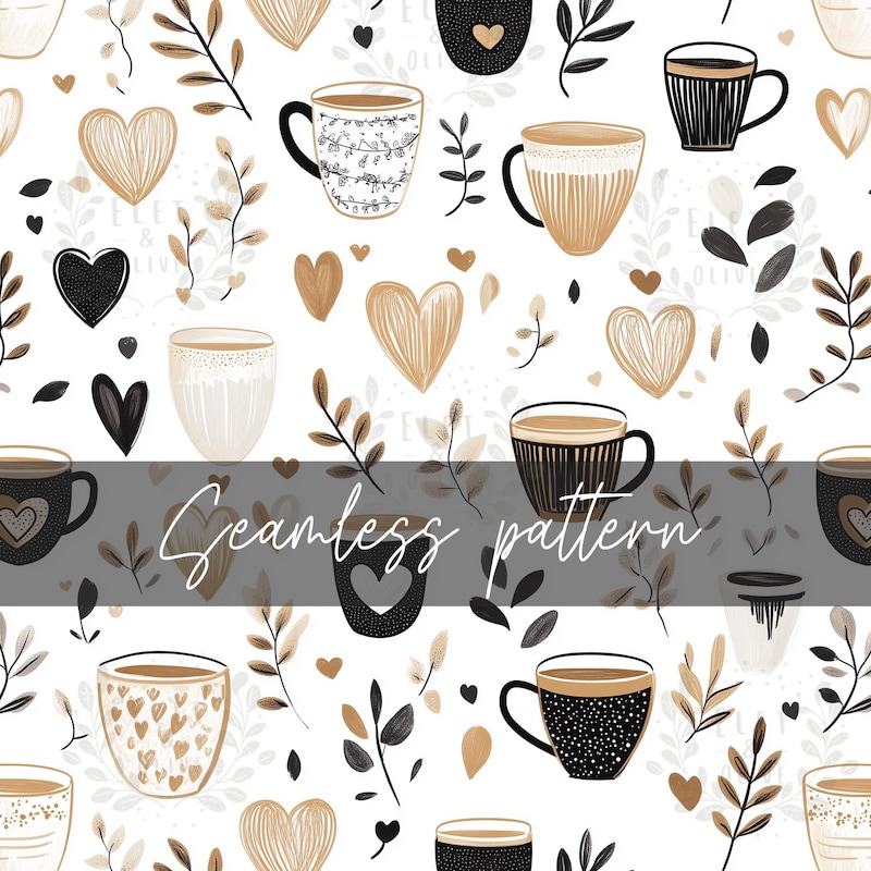 Seamless Pattern for Mugs - Etsy