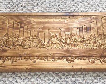 Last Supper wood carving | Etsy