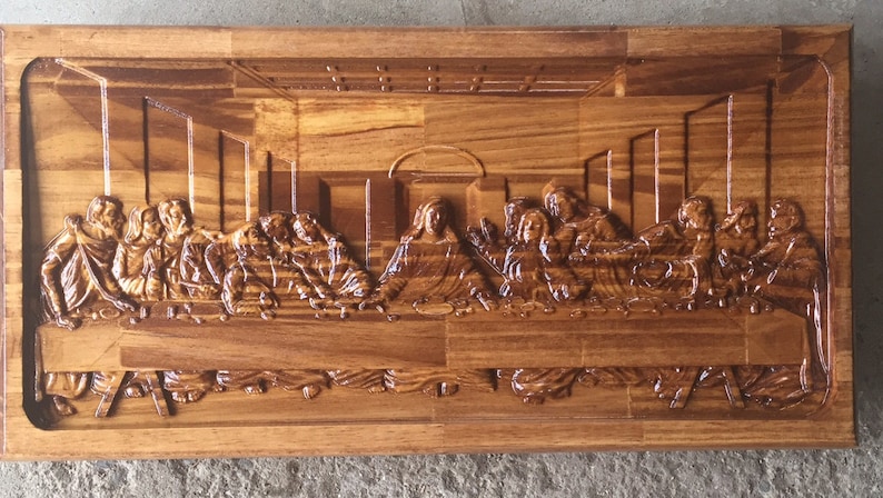 Last Supper Wood Carving - Etsy