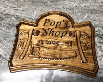 Pop Pops Garage Sign - Etsy