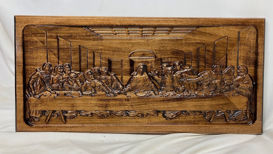 Last Supper Wood Carving - Etsy