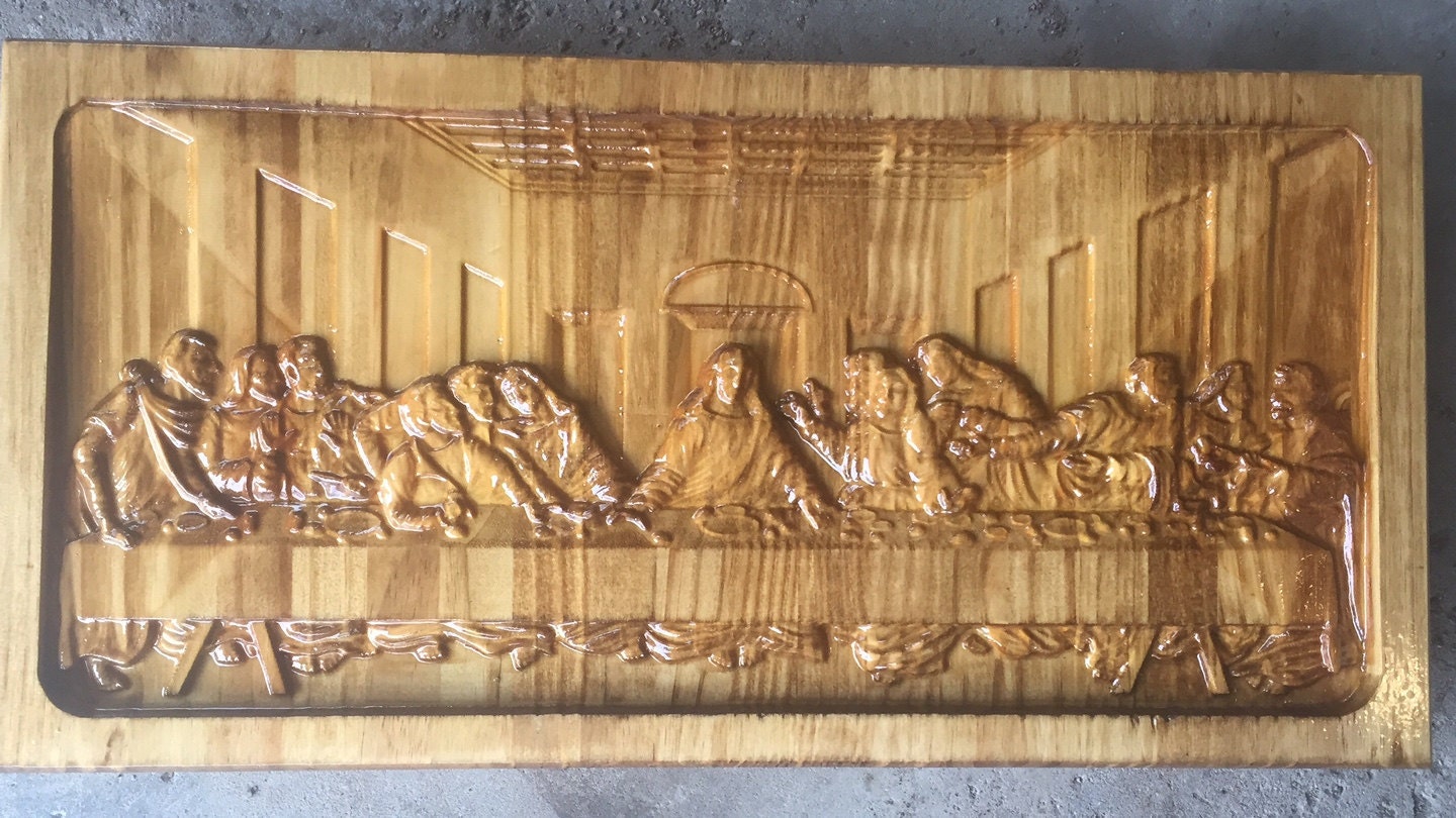 Last Supper wood carving | Etsy