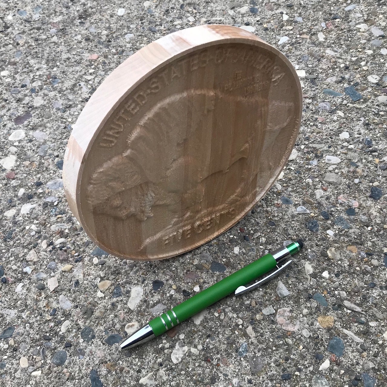 A "real" Wooden Nickel - Etsy