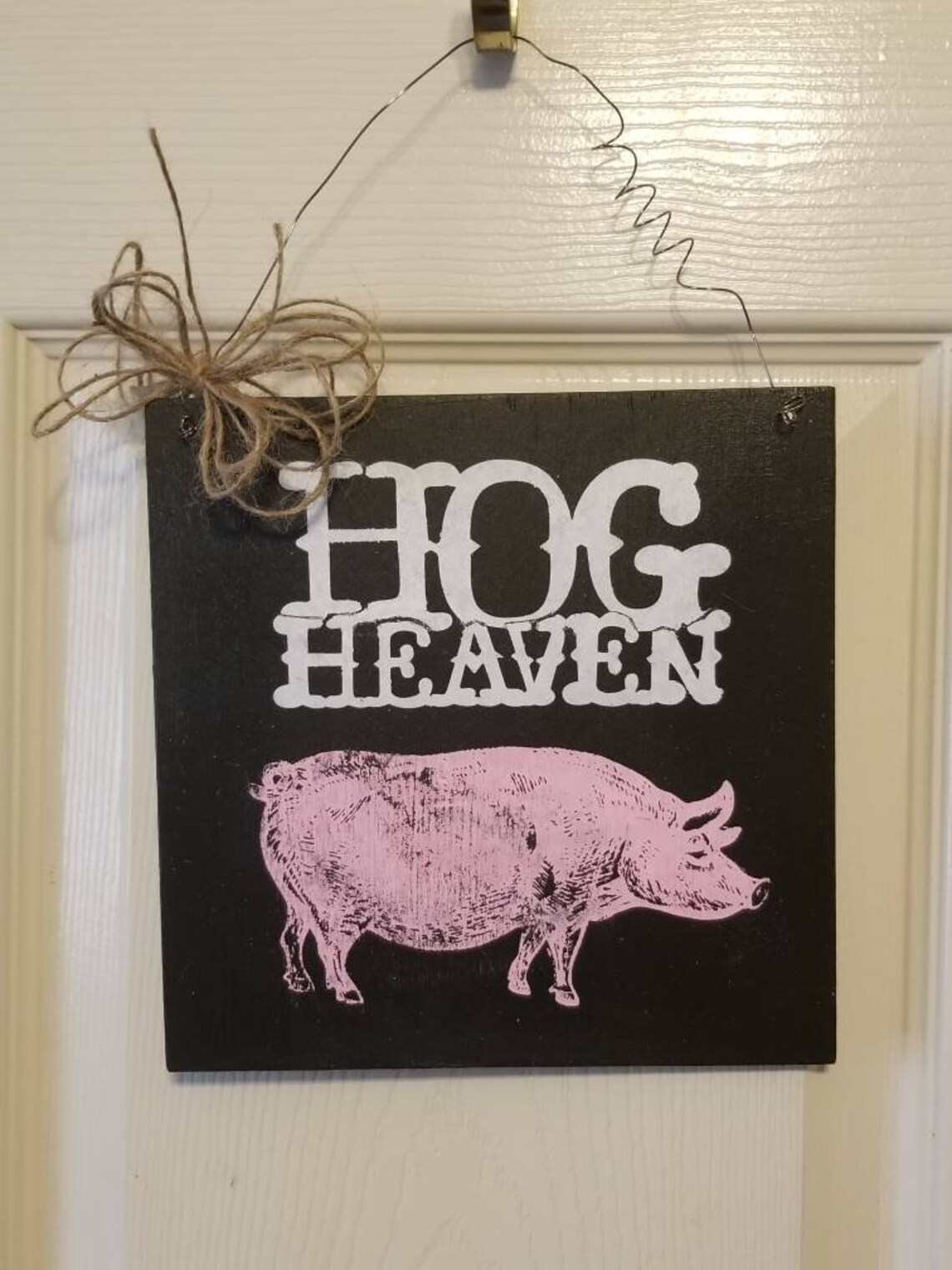 Hog Heaven Wood Sign Pig Sign Pig Love Hog Sign Farmhouse | Etsy