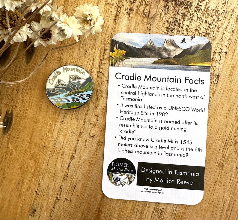 Cradle Mountain, Dove Lake, Enamel Pin, Tasmania, Nature Lover, Gift ...