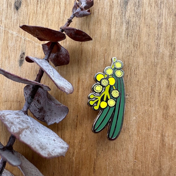 Wattle Brooch - Etsy Australia
