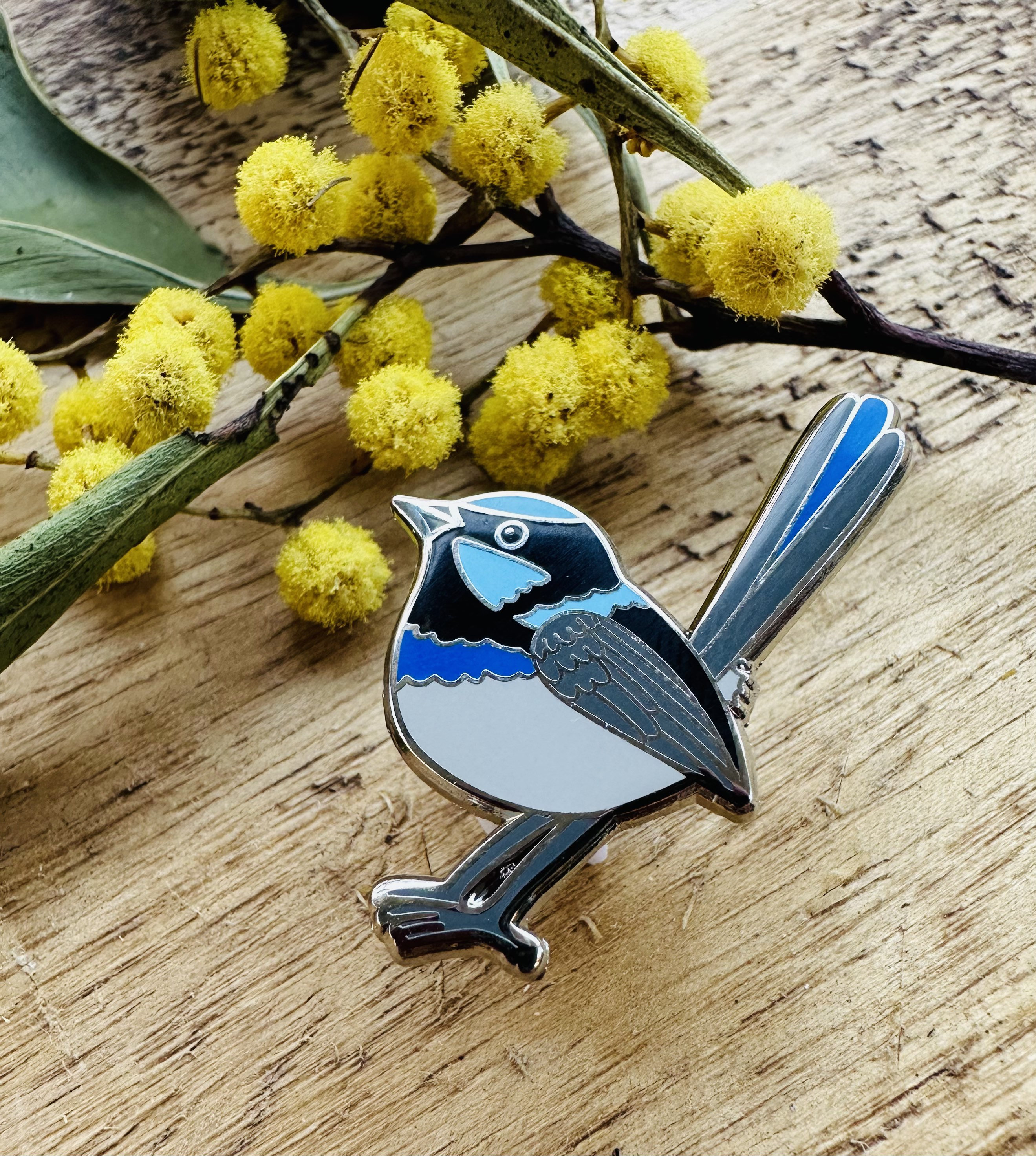 Blue Wren Pin, Australian Birds, Pin Collector, Enamel Pin, Bird Pin ...