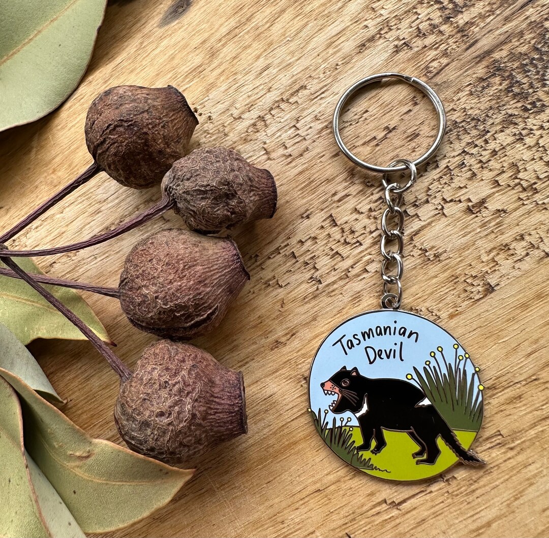 Tasmanian Devil, Tassie Devil, Devils, Keyring, Keychain, Key Charm ...