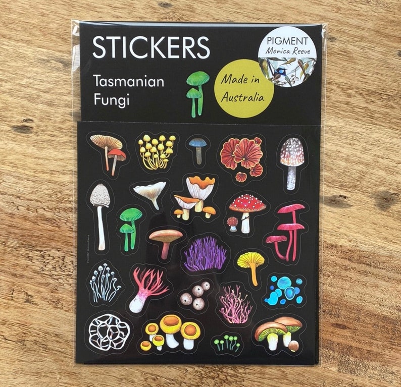 Fungi Stickers, Toadstools, Nature Lover, Stationary, Scrapbook ...