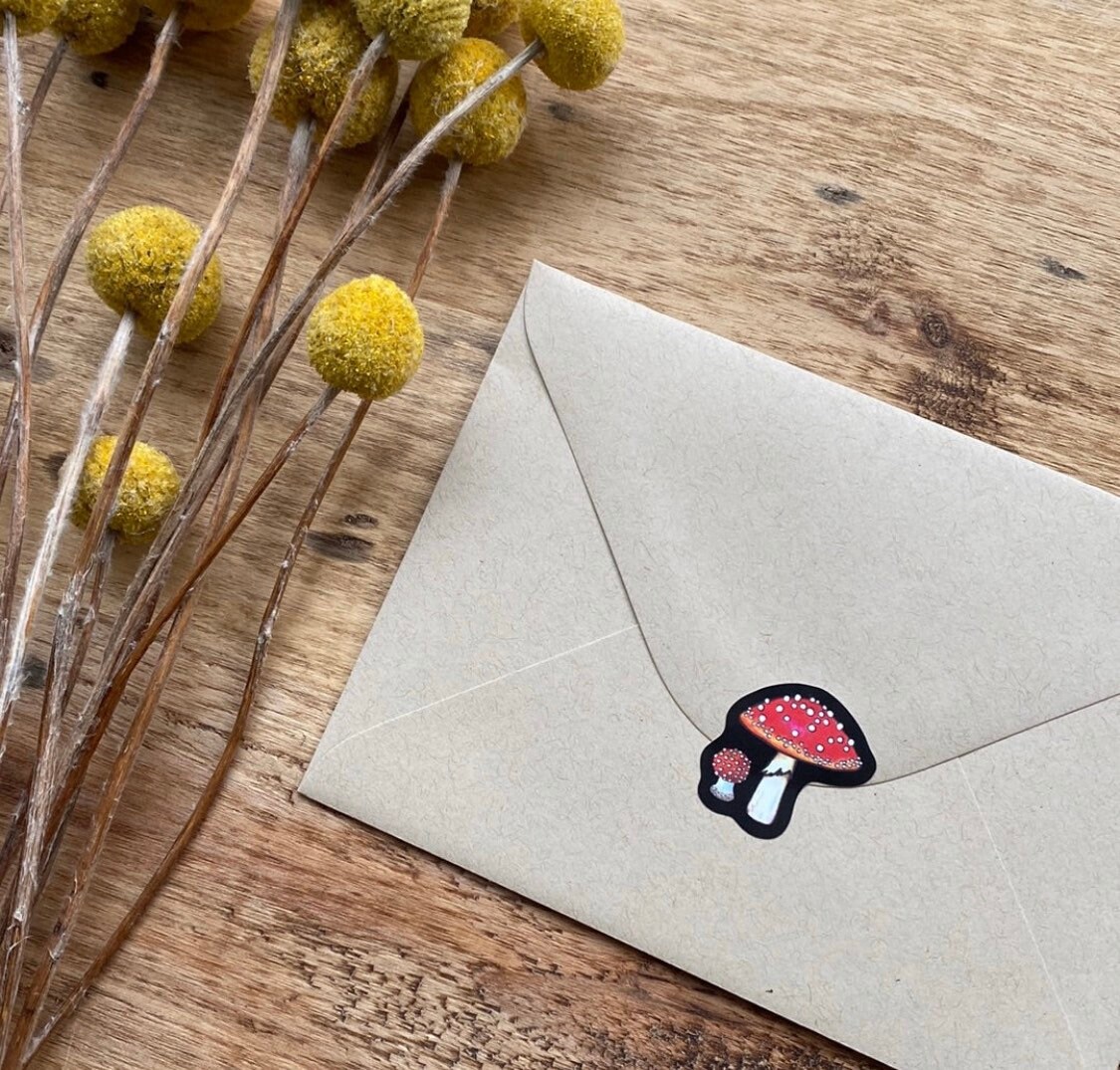 Fungi Stickers, Toadstools, Nature Lover, Stationary, Scrapbook ...