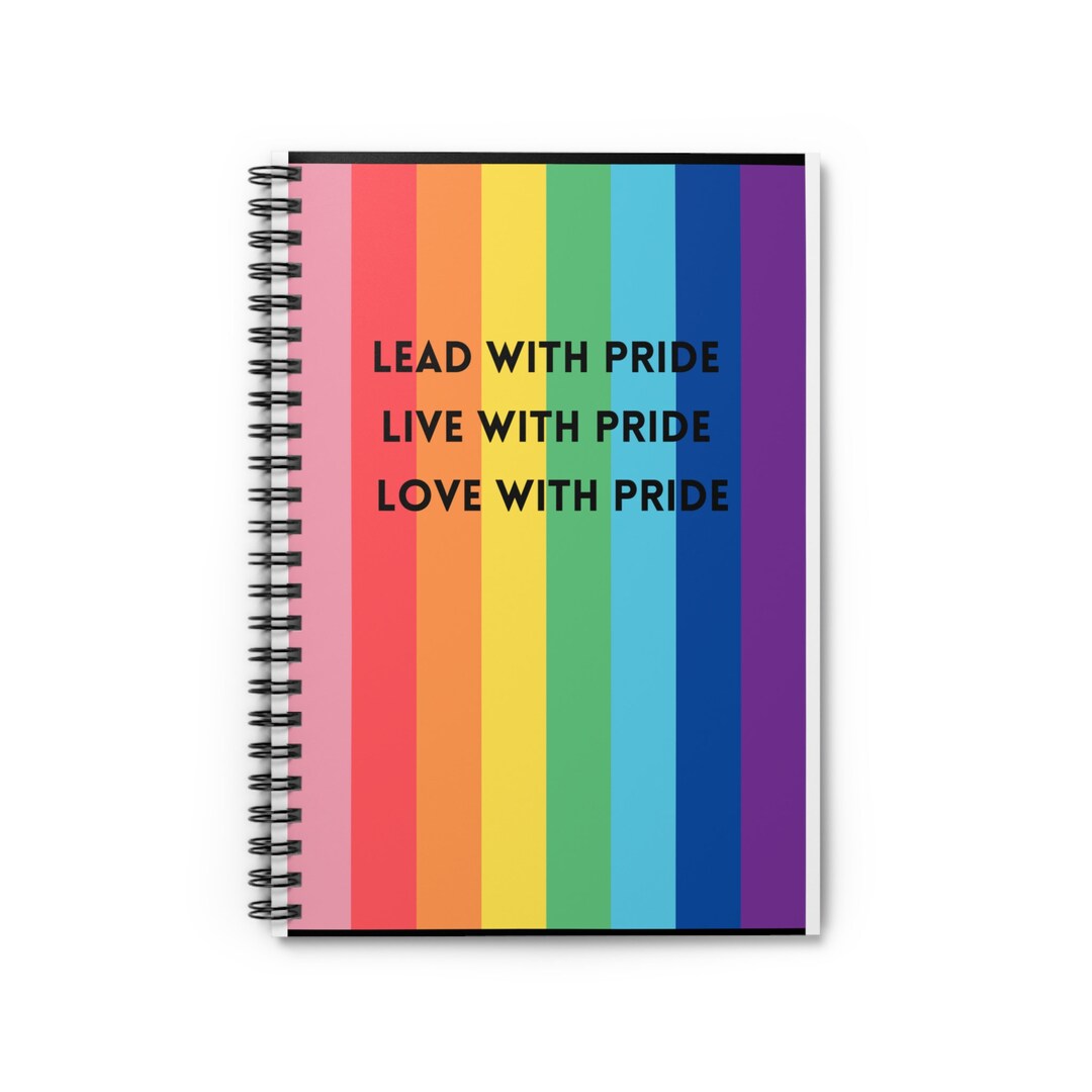 Spiral Notebook Pride - Etsy