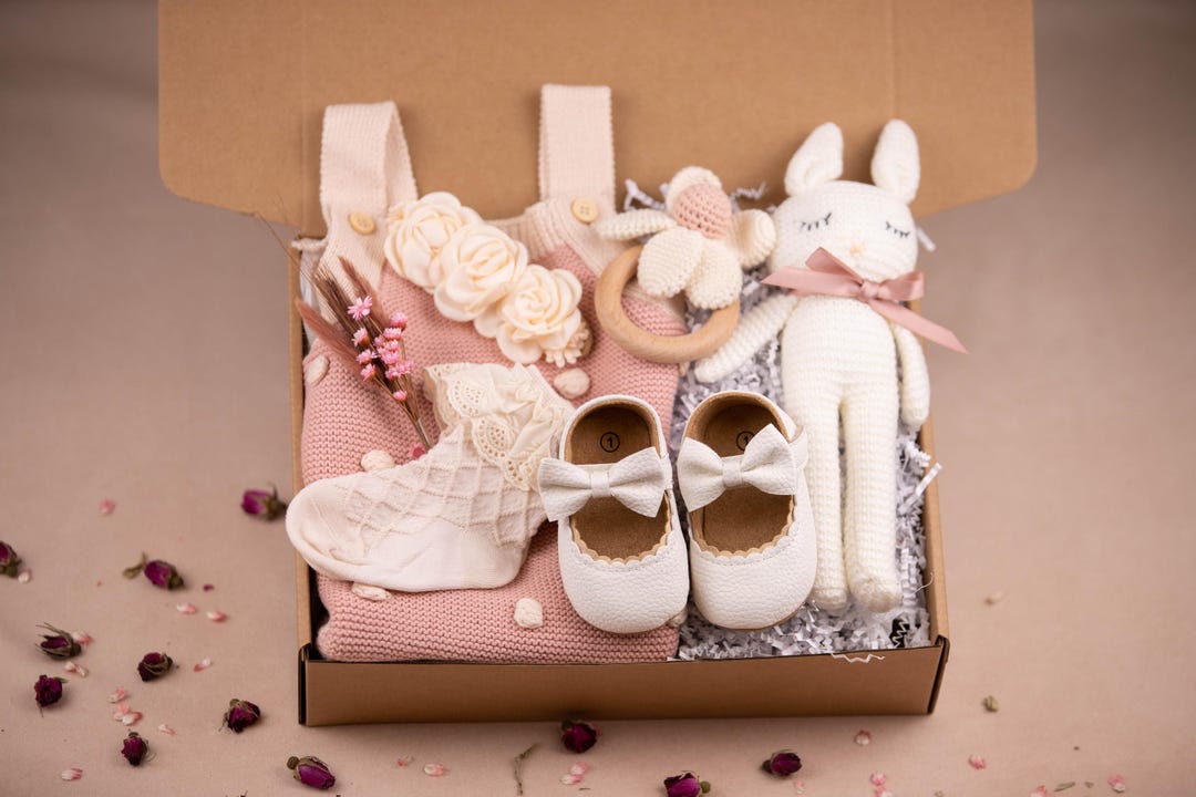 New Baby Girl Gift Basket, Baby Shower Gift, Personalized Gift for Baby ...