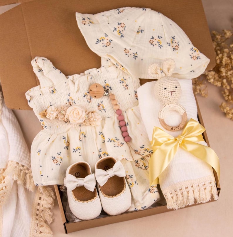 Welcome Baby Girl Gift for New Parents Signature Baby Girl Gift Box ...