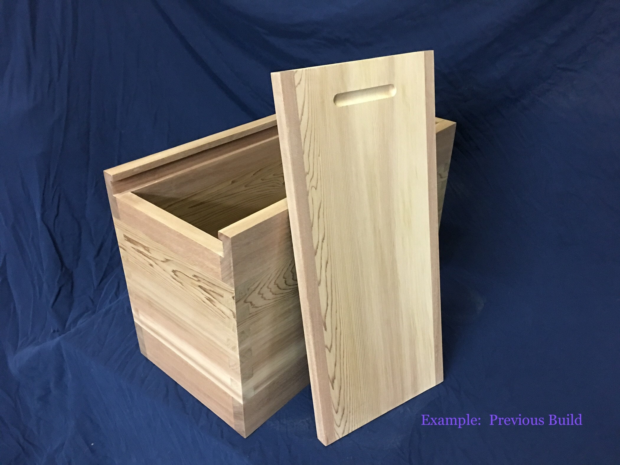 OGB - 36lb Powder Storage Box - Custom Order - Solid Wood Xtra Tall Box ...