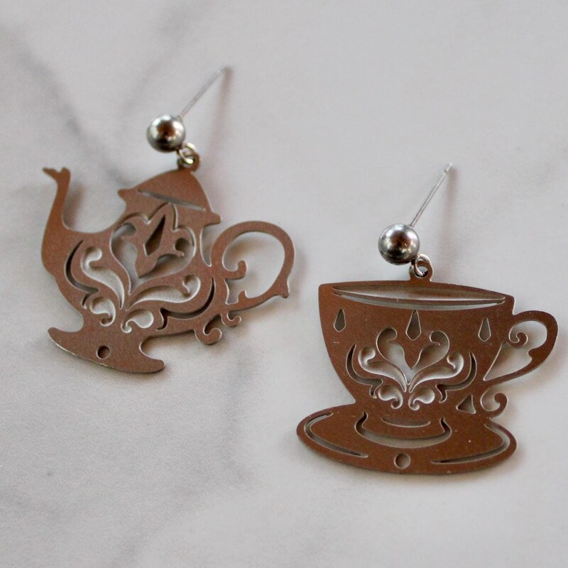 Tea Earrings - Etsy