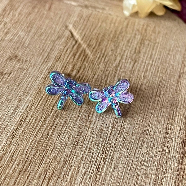 Dragonfly Studs - Etsy