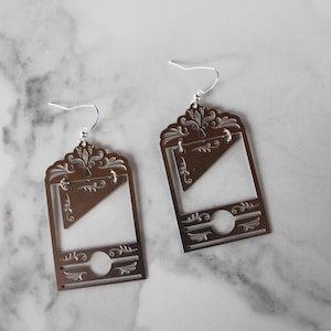 Silver Guillotine Dangle Earrings, Guillotine Jewelry, French ...