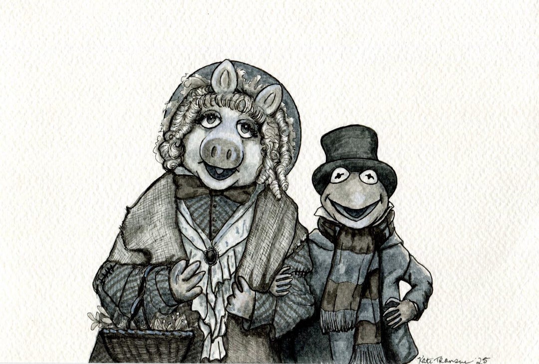 Digital Download Kermit, Miss Piggy, Muppets Christmas Carol, Line ...