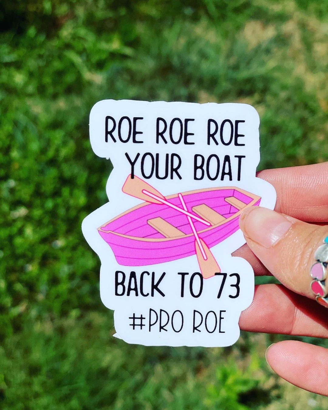 Roe Roe Roe Your Boat Sticker Pro Roe Sticker Bodily Autonomy Sticker ...