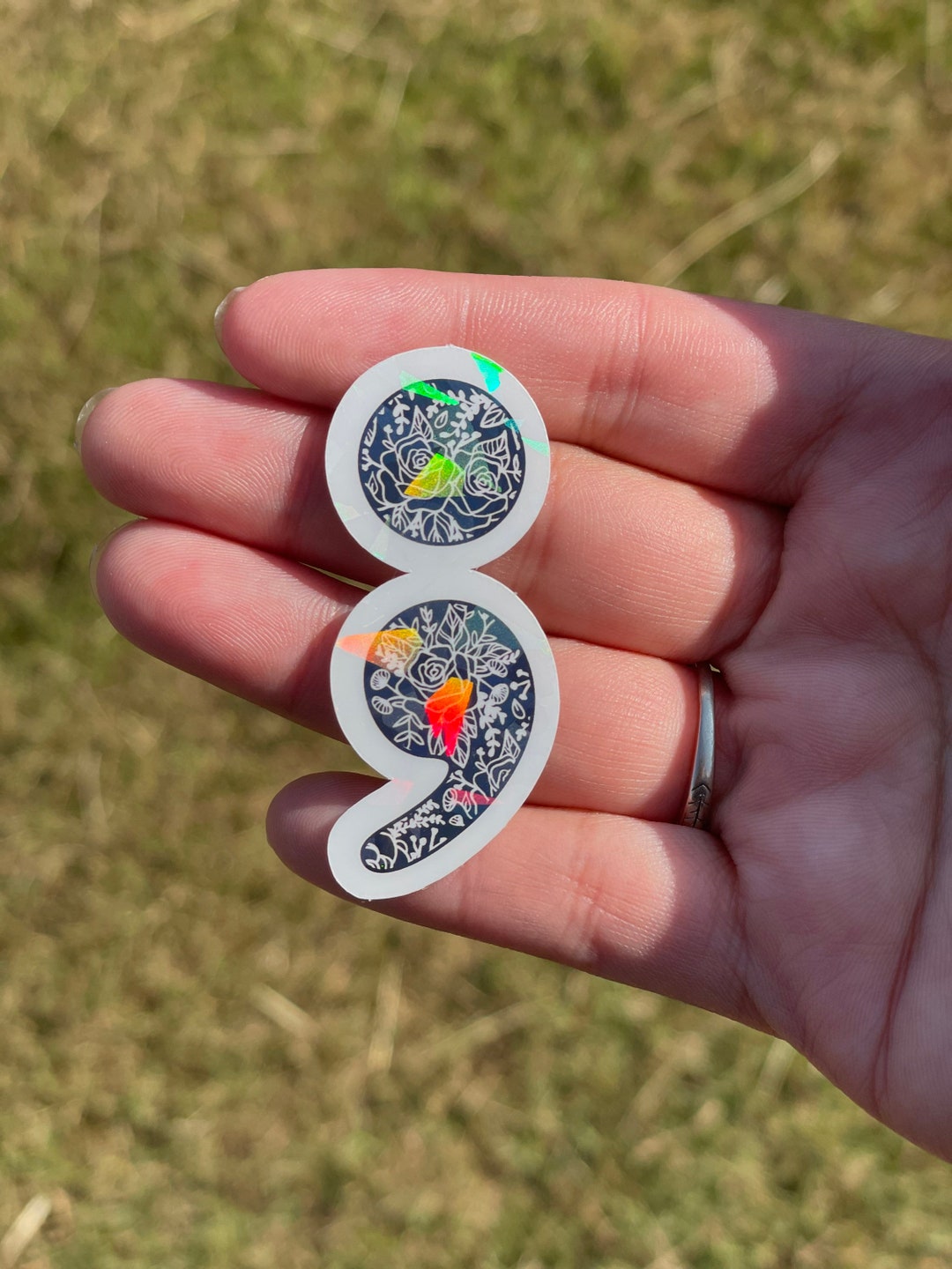 Semicolon Sticker | Suicide Awareness Sticker | Mental Health Sticker ...