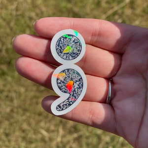 Semicolon Sticker Suicide Awareness Sticker Mental Health Sticker ...