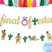 Cursive Final Fiesta Bachelorette Party Banner With Engagement - Etsy