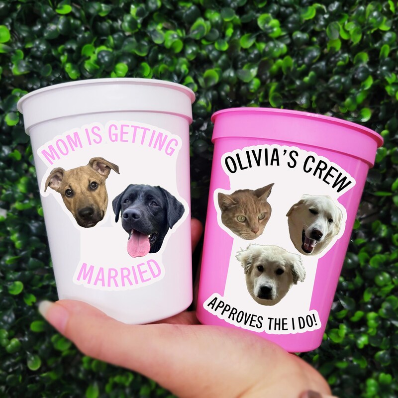 Cup Stickers of Pets - Etsy