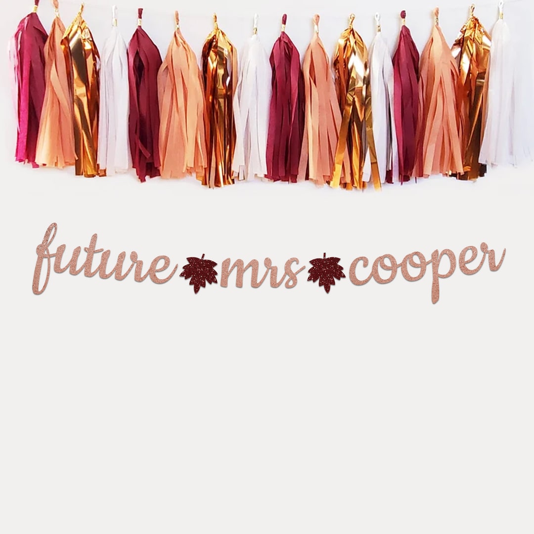 Personalized Future Mrs Banner: Fall Bachelorette Party Decor - Etsy