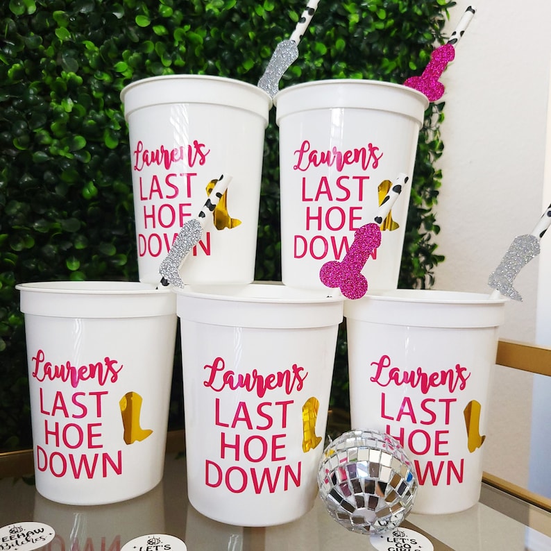 Personalized Country Bachelorette Party Cups Last Rodeo Cups - Etsy