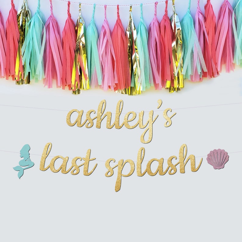 Last Splash Bachelorette Party Banner Beachelorette Banner - Etsy