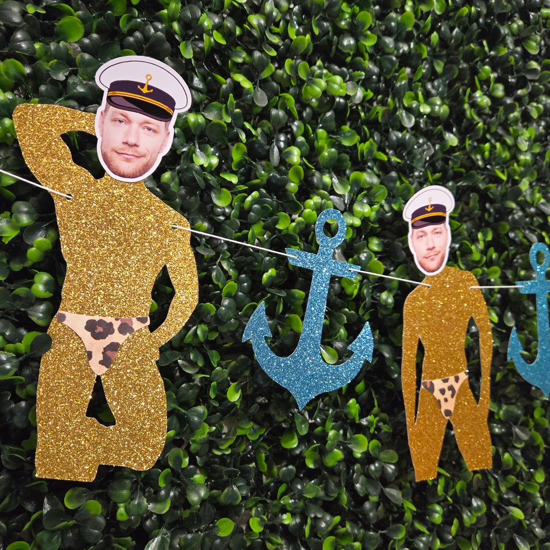 Personalized Boat Captain Hat Bachelorette Banner, Boat Party Groom ...