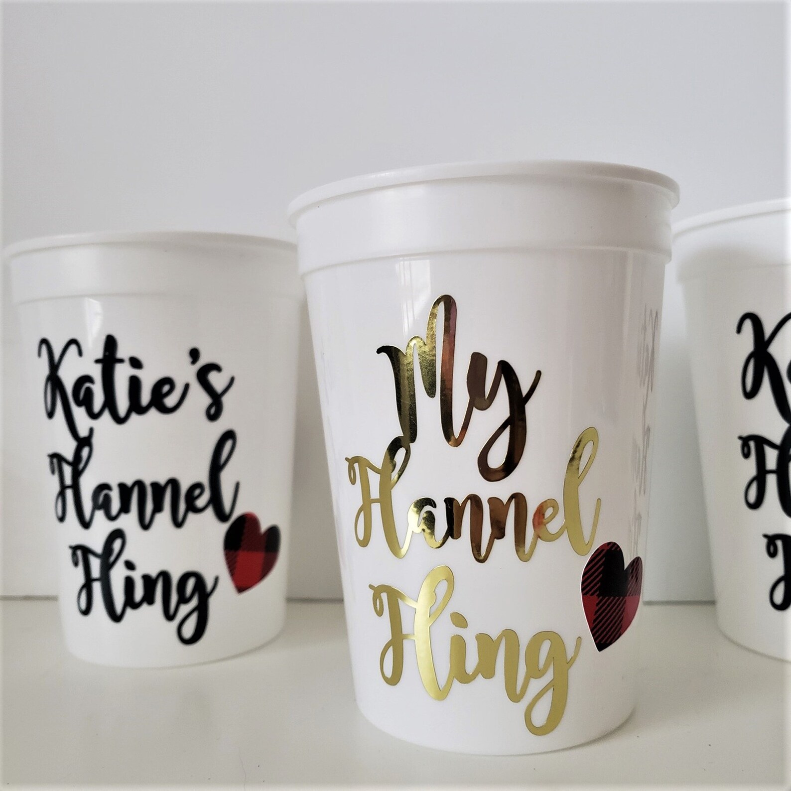 Flannel Fling Bachelorette Party Personalized Penis Cups - Etsy